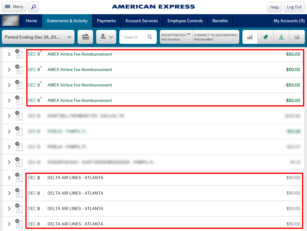 My Amex Fee Credit Applied to Airfare? - AcCounting Your Points