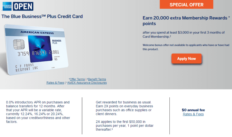 Still Alive - Amex Blue Business Plus 20k Sign-up! - AcCounting Your Points